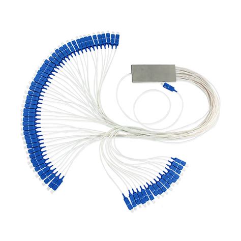 1 64 Plc Splitter 100 40 6mm Micro Type Mini Type Blockless Package 900um White Loose Tube 1m G