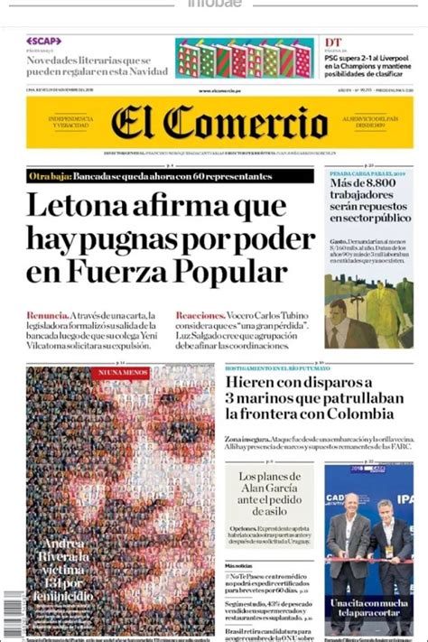 El Comercio Perú 29 De Noviembre De 2018 Infobae