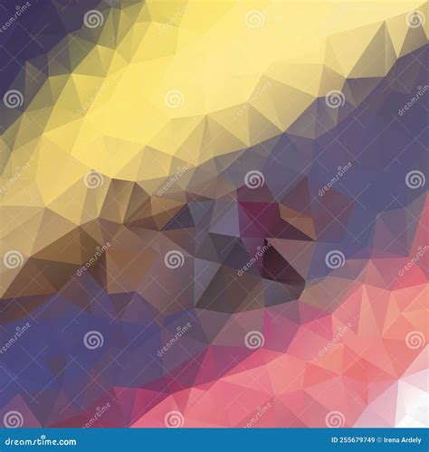 vector irregular polygon square background triangle low poly pattern