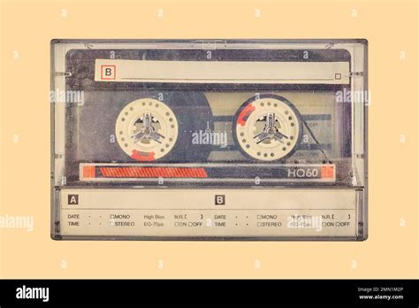 Retro Styled Image Of A Vintage Audio Compact Cassette In A Plastic