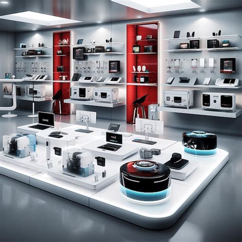 Premium Ai Image A Display Of Electronics With The Time Of 9 00 On It