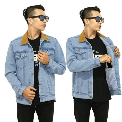 Jual TURUN HARGA JAKET LEVI PRIA Jaket Jeans Polos Dilan Milea 1991