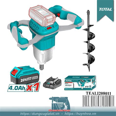 Máy Khoan đất Dùng Pin 20v Total Teali208011 Chính Hãng