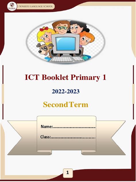 Ict Booklet Primary 1 Term 2 Pdf Input Output Point And Click