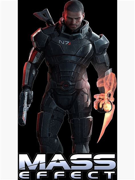 Póster Comandante Shepard Mass Effect De Zemplyironbeard Redbubble