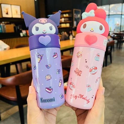 กระบอกน้ำsanrio มี 4 ลาย ชินนาม่อน คุโรมิ มายเมโลดี้ ปอมปอม Th
