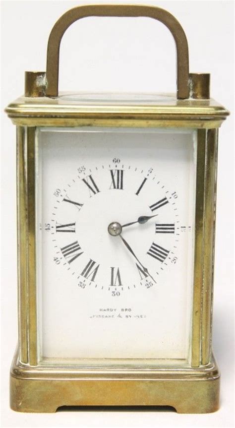 Brass Bracket Clock From Hardy Bros Clocks Bracket Horology