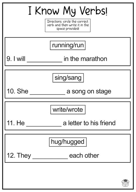 8 Printable Interactive Verb English Worksheets Fill In The Blank