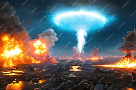 Premium Photo Nuclear Bomb Explosion