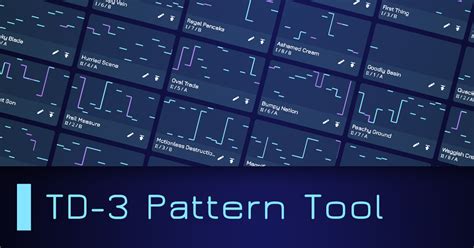 Td 3 Pattern Tool