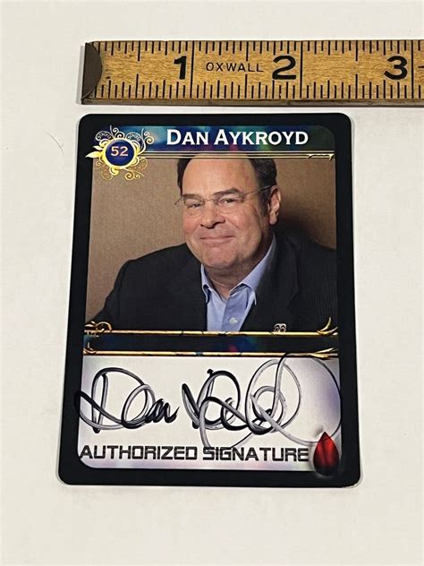 Dan Aykroyd Authentic Hand Signed Autographed Trading Card W Coa
