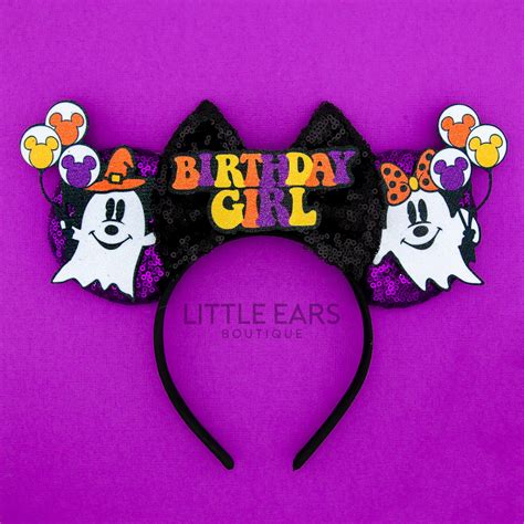 Halloween Birthday Mickey Ears Mouse Ears Headband Little Ears Boutique