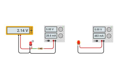 Circuit Design 10 Current Limiting Resistor For Led Tinkercad