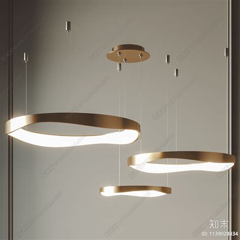 现代环形吊灯3d模型下载【id 1139028834】 知末3d模型网