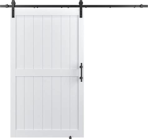 Amazon S Z TOPHAND 48in X 84in MDF Barn Door With 8FT Sliding