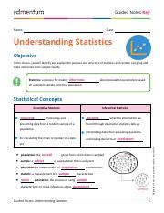 Understanding Statistics Purpose Structure And Inferences Course Hero