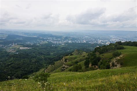 볼슈 세들로 산의 나무가있는 아름다운 녹색 언덕의 탁 트인 전망 0명에 대한 스톡 사진 및 기타 이미지 0명 경관 경외감