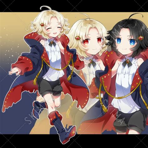 吸血鬼風のキャラクター髪と瞳の色違い差分あり・表情それぞれ7種 スキマ イラスト依頼・opt販売ならskima