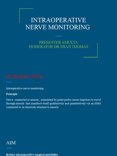 Intraoperative Nerve Monitoring Pdf Electromyography Vagus Nerve Intraoperative Nerve Monitoring Pdf Electromyography Vagus Nerve