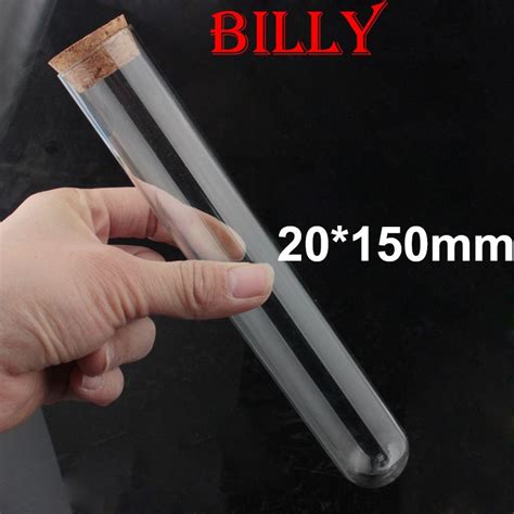 2021 20x150mm Clear Pyrex Borosilicate Glass Test Tubes With Cork