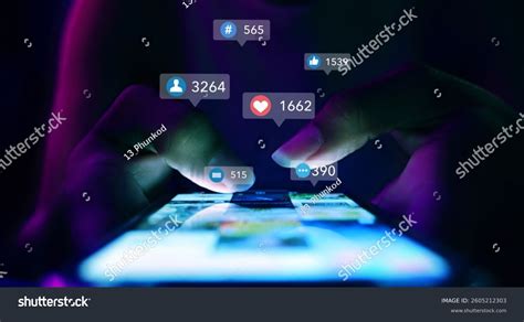 Finger Woman Touching Scroll Page App Stock Photo Shutterstock