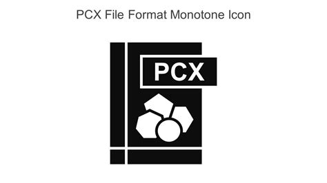 Pcx File Format Monotone Icon In Powerpoint Pptx Png And Editable Eps Format Ppt Sample