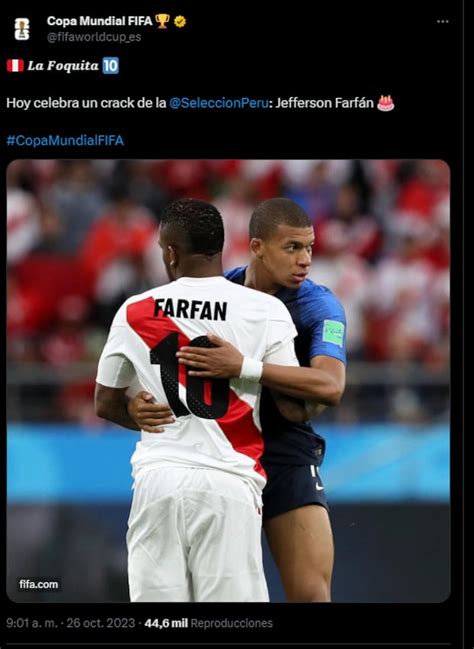Selección Peruana Y Alianza Lima El Saludó De Fifa A Jefferson Farfán