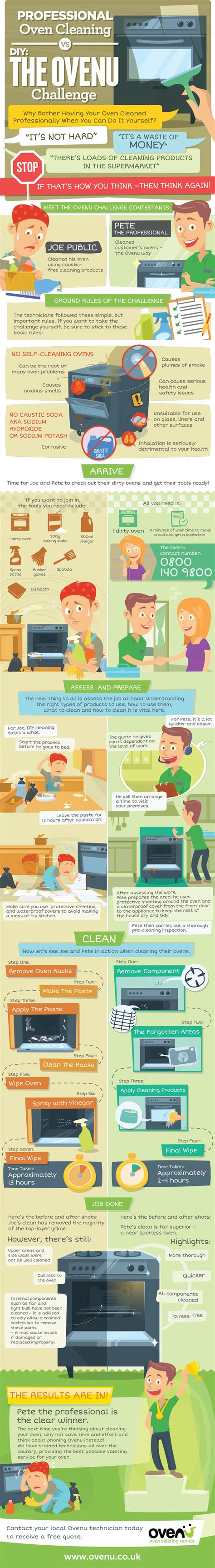 Professional Oven Cleaning Vs DIY Infographic Visualistan