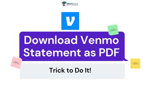 How To Download Venmo Statement As Pdf