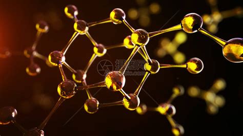 3d分子模型的3d插图具有分子和原图片素材 正版创意图片502728631 摄图网