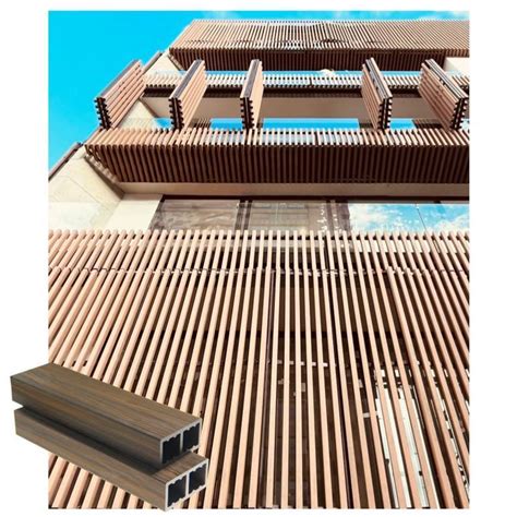 Wood Grain Wpc Coextrusion Durable Lifetime Wpc Crack Resistant Outdoor