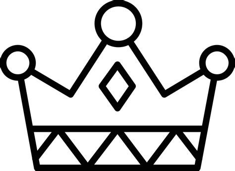 Crown Line Icon 10594134 Vector Art At Vecteezy