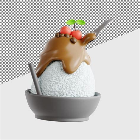 Premium Psd Shaved Ice 3d Rendering