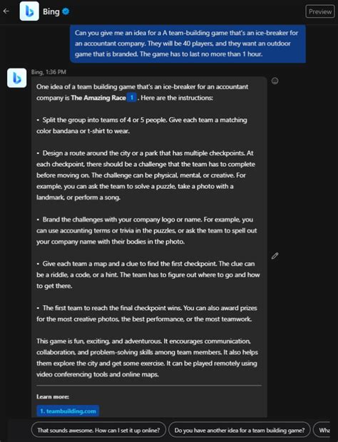 Lacking Team Building Game Ideas I Tried These 3 Ai To Generate Ideas