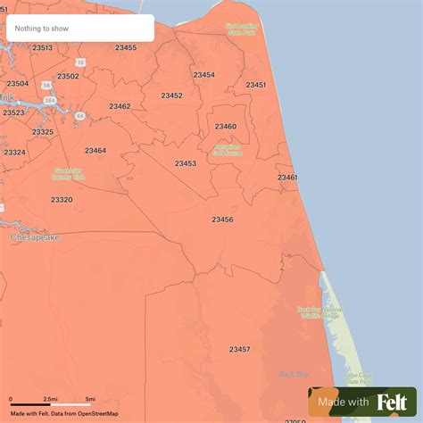Zip Code Map For Virginia Beach Va Beach Map