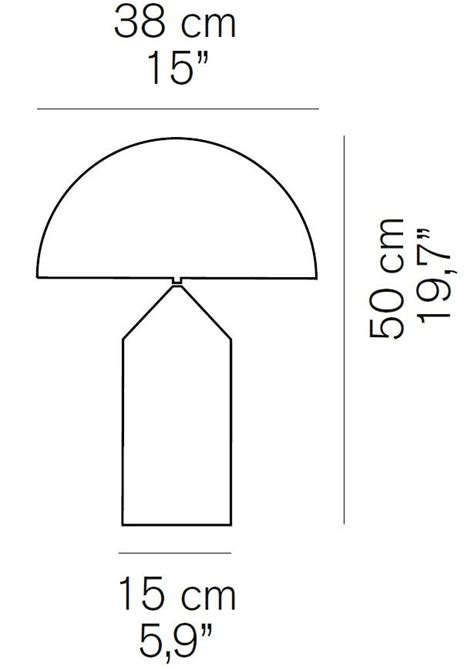 Atollo Table Lamp By Oluce Available In The Usa Ciat Design