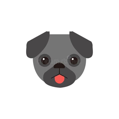 Un Vector Y Un Ejemplo De La Cara Del Perro Stock de ilustración Ilustración de perro cara