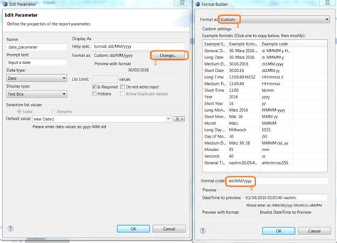 How To Format Birt Date Report Parameter Stack Overflow