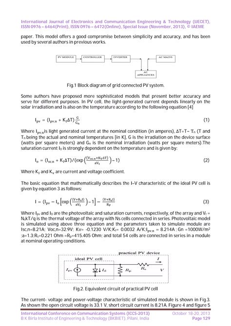 Modeling And Simulation Of Grid Connected Photovoltaic System Pdf