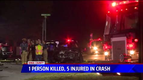 1 Killed 5 Injured In Ionia County Crash