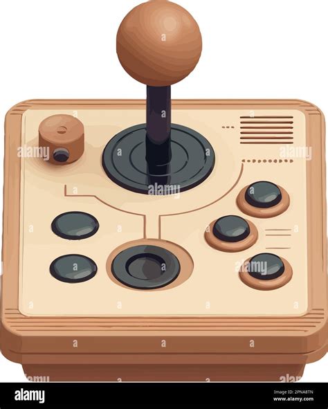 Retro Game Joystick Stock Vector Image And Art Alamy