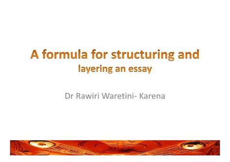 A Formula For Structuring And Layering An Essay By Mary Stephens Issuu