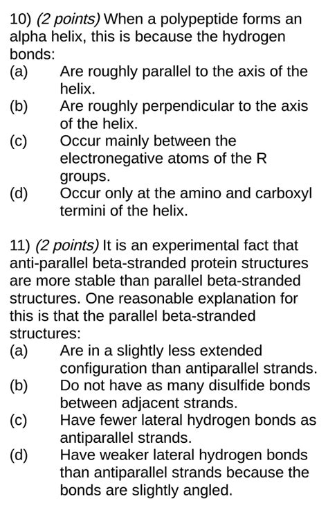 solved when a polypeptide forms an alpha helix this is