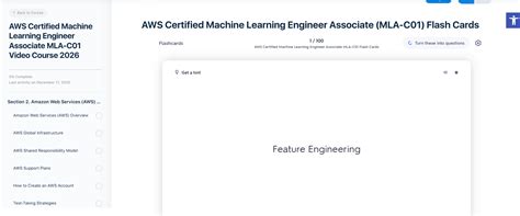 Aws Certified Machine Learning Engineer Associate Mla C01