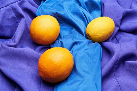 Dua Jeruk Dan Lemon Foto Stok Unduh Gambar Sekarang Alam Apel
