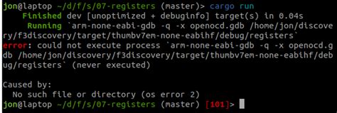 [src 07 registers] not able to run · issue 474 · rust embedded