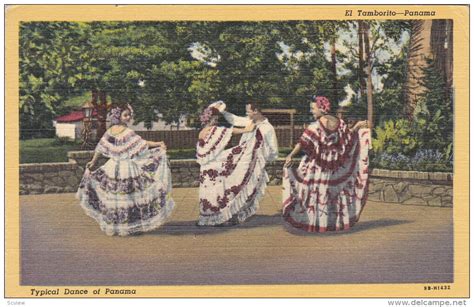 Dance El Tamborito Panama 30 40s Latin And South America