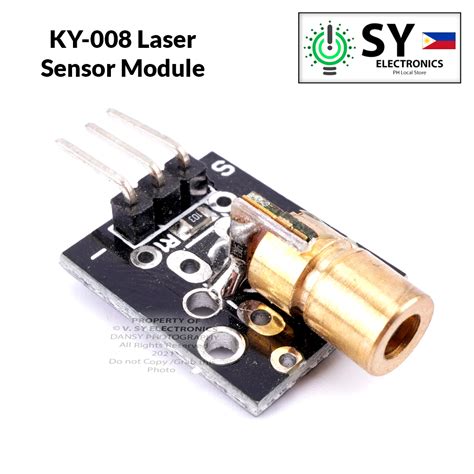 Ky 008 650nm Laser Sensor Module 6mm 5v 5mw Red Laser Dot Diode Copper