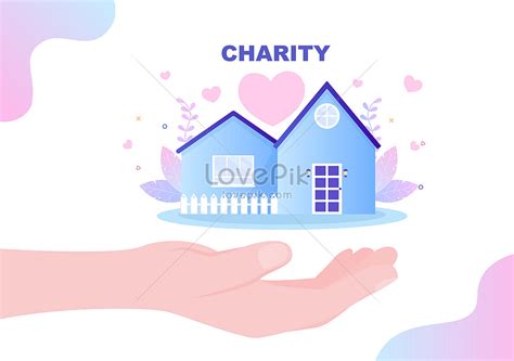 자원 봉사 삽화를 통한 자선 기부 일러스트 무료 다운로드 Lovepik