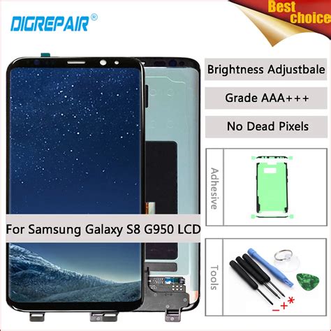 G950f Lcd Black For Samsung Galaxy S8 G950 G950f Lcd Display Digitizer